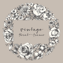 Vintage Flower Frame Vector Images (over 230,000)