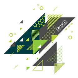 Abstract white background geometric overlapping Vector Image