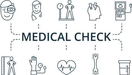 Health status icon set collection contain pack Vector Image