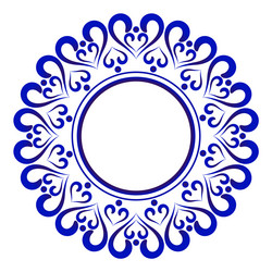 Ornament round frame Royalty Free Vector Image