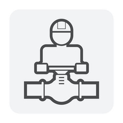 Construction manual icon outline technical Vector Image