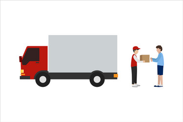 Delivery goods ship Royalty Free Vector Image - VectorStock