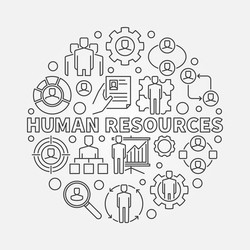 Hr creative Royalty Free Vector Image - VectorStock