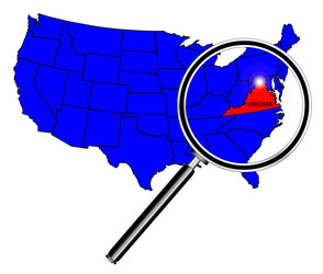 State of virgina Royalty Free Vector Image - VectorStock