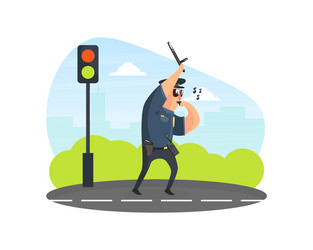Traffic Police Stick Vector Images (over 180)