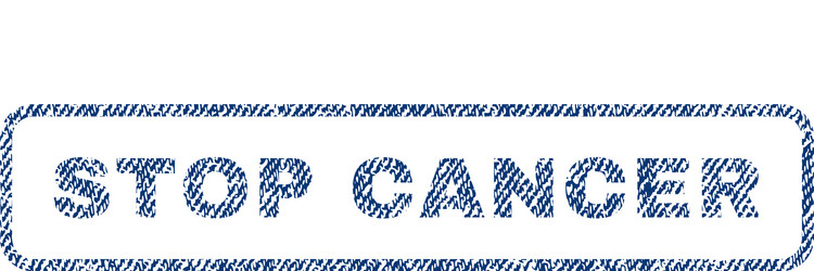 Stop cancer rubber stamp Royalty Free Vector Image