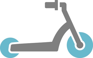 Scooter icon on white background for graphic Vector Image