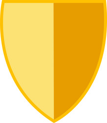 Shields yellow color icon security shield Vector Image