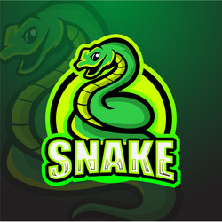 Viper Esports Mascot Logo - Snake Design Vector Image