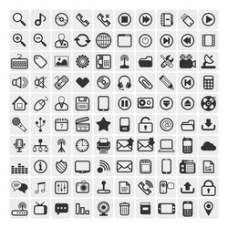 25 icons Royalty Free Vector Image - VectorStock