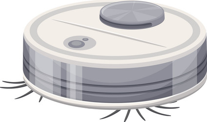 Floor robot vacuum cleaner cartoon Royalty Free Vector Image