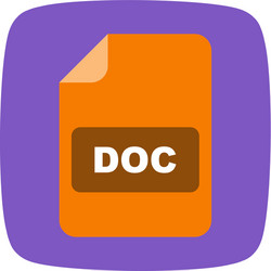 Doc icon Royalty Free Vector Image - VectorStock