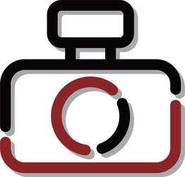 Photography camera sign Royalty Free Vector Image