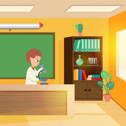 Laboratory or chemistry class Royalty Free Vector Image