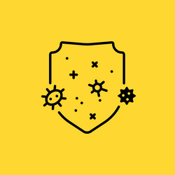 Family protect health with immune bubble shield Vector Image