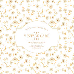 Vintage card design Royalty Free Vector Image - VectorStock