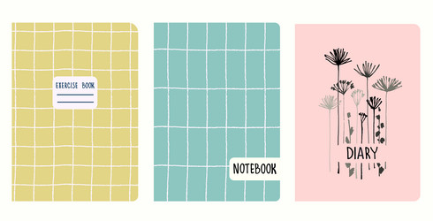 Cover page templates based on patterns Royalty Free Vector