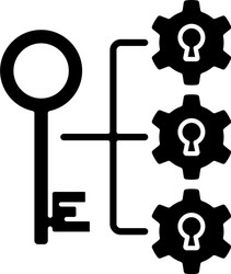 Breaking down problems icon Royalty Free Vector Image