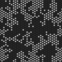 Honeycomb seamless pattern repeated overlap Vector Image