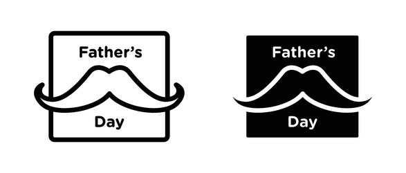 Fathers day icon set happy daddy symbol Royalty Free Vector