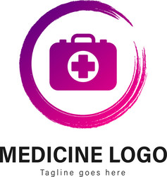 Medic logo template design logo with modern Vector Image
