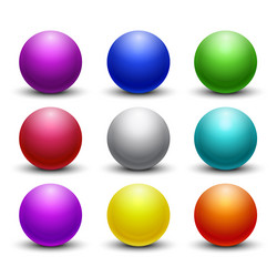 Set of color balls Royalty Free Vector Image - VectorStock