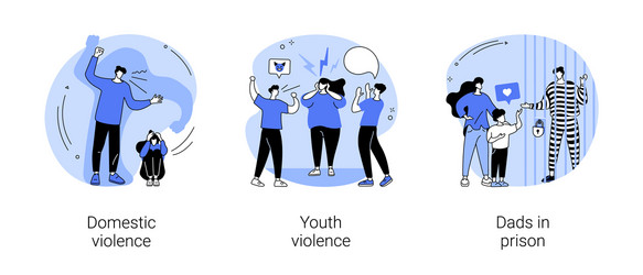 Harassment abstract concept Royalty Free Vector Image