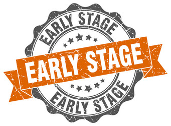 Early stage stamp sign seal Royalty Free Vector Image