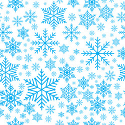 Falling snow circle frame seamless pattern Vector Image