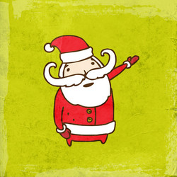 Father christmas cartoon Royalty Free Vector Image