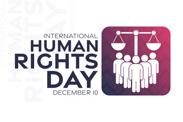 International human rights day december 10 Vector Image