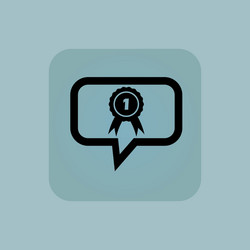 Pale blue 1st place icon Royalty Free Vector Image