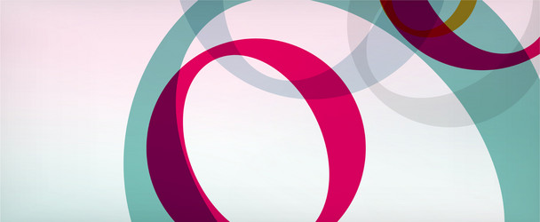 Ring geometric shapes o letter repetition Vector Image