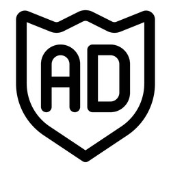 Ad blocker tool for remove advertising Royalty Free Vector