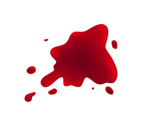 Blood spots realistic composition Royalty Free Vector Image