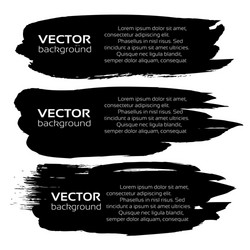 Thick long ink smears textured isolated Royalty Free Vector