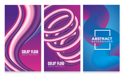 Purple color flow poster Royalty Free Vector Image