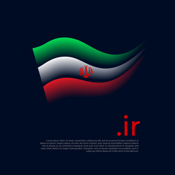 Iran flag stripes colors iranian Royalty Free Vector Image