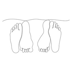 Pair Of Feet Outline