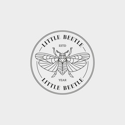 Insect logo Royalty Free Vector Image - VectorStock