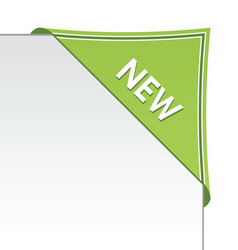 Red banner corner ribbon new arrival Royalty Free Vector