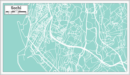 Map sochi russia Royalty Free Vector Image - VectorStock