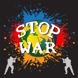 Stop the war Royalty Free Vector Image - VectorStock