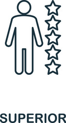 Supervisor icon symbol creative sign from Vector Image