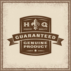 Red color inserted label banner with word product Vector Image