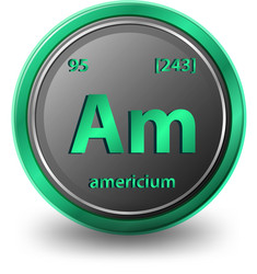 Periodic Table of Element Americium Icon Vector Images (47)
