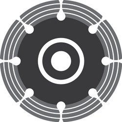 Grinding logo icon Royalty Free Vector Image - VectorStock