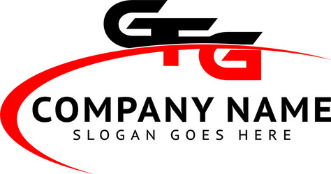 Initial letter gfg logo template design Royalty Free Vector