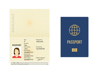 Open Passport Vector Images (over 1,200)