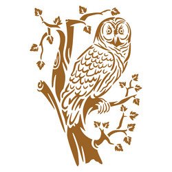 Owl Stencil Printable Painting
